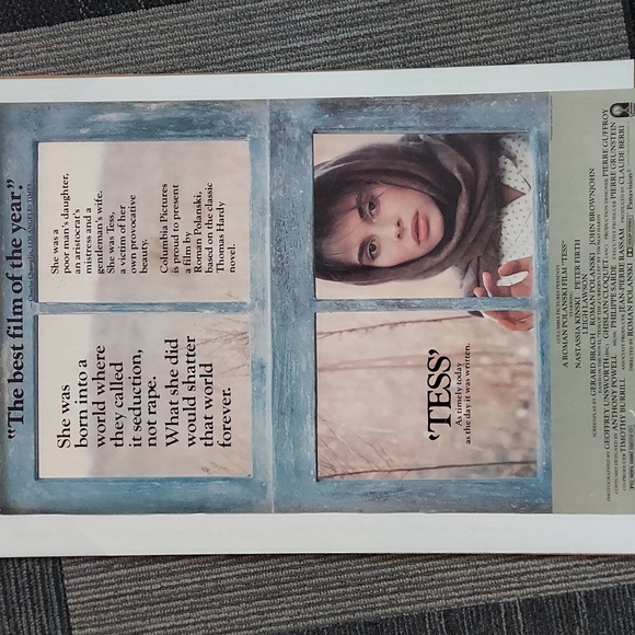 Art | Tess Movie Poster | Poshmark